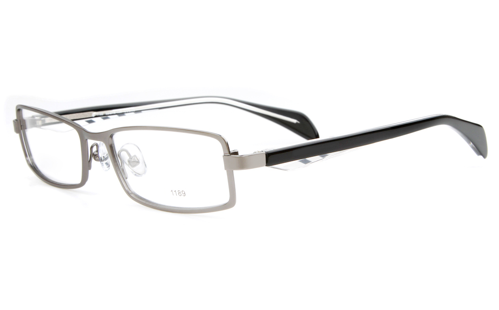 Stainless Steel/ZYL Mens&Womens Full Rim Square Optical Glasses