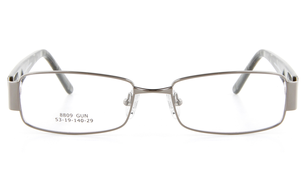 Vista First Stainless Steel/ZYL Mens Full Rim Optical Glasses - Square ...