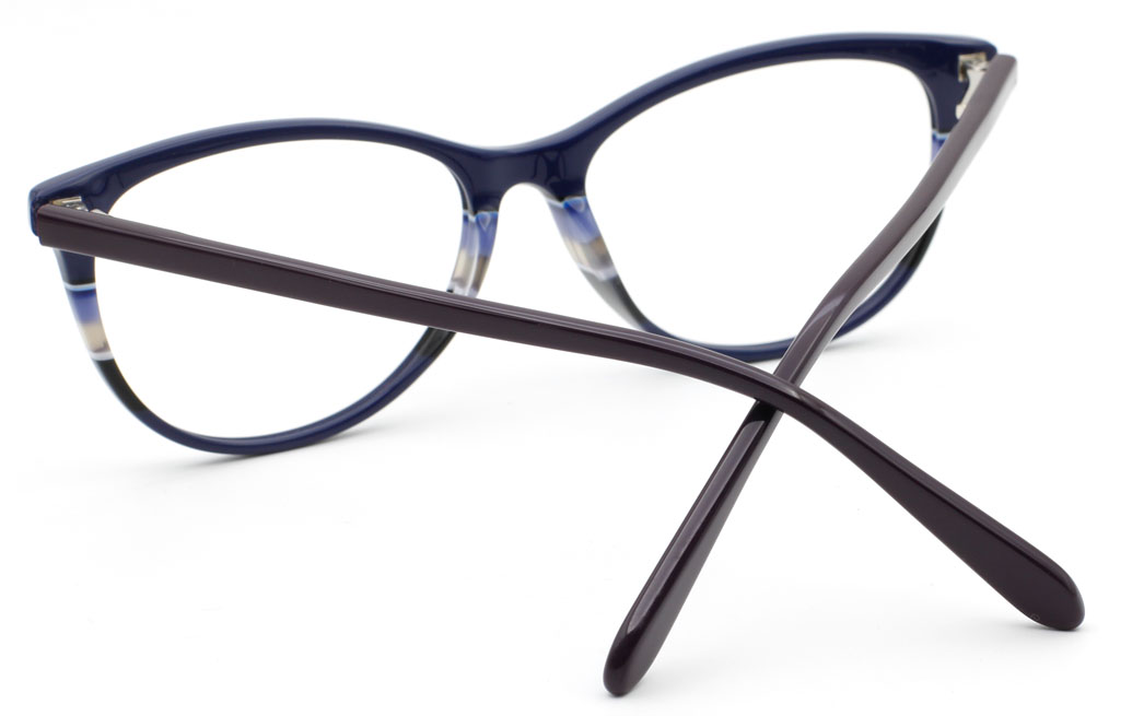 ColorFul Eyeglasses Frames(Purple/Strp)