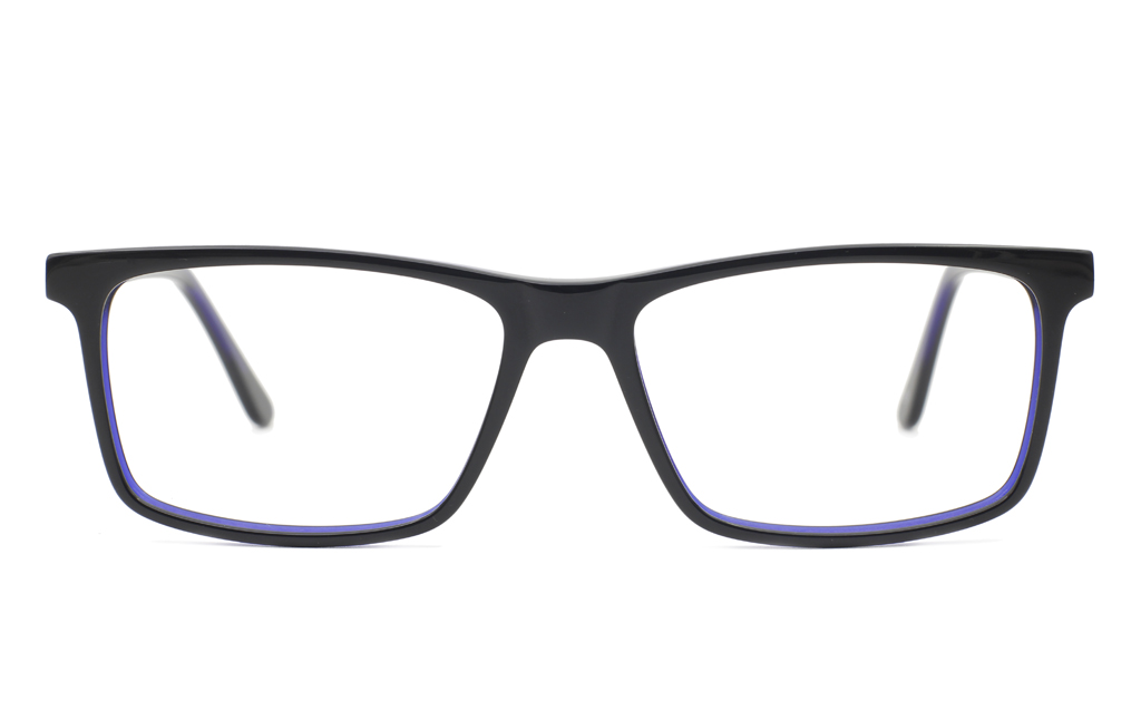 Rectangle Glasses Framedblue